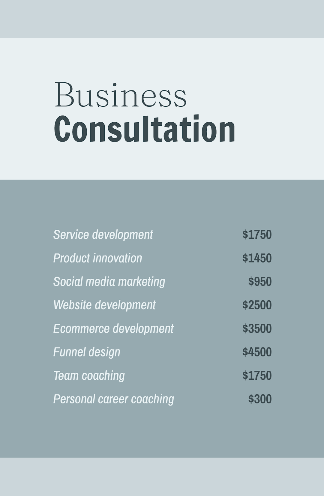 Business consultation services template | Templates | Stencil