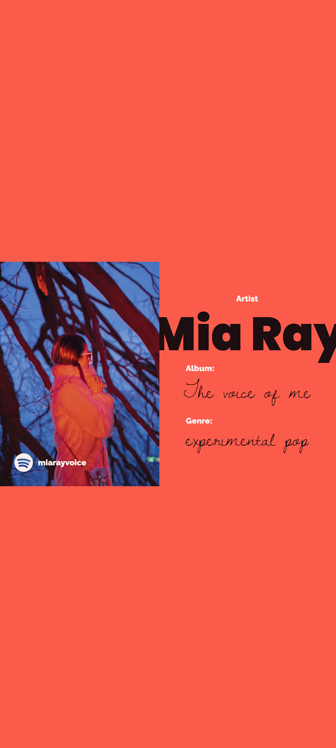Spotify artist template design | Templates | Stencil