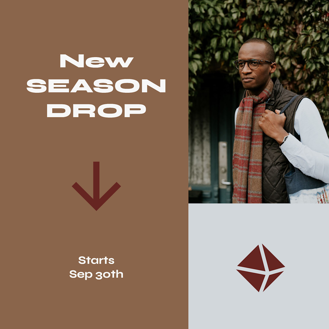 New season drop post template design | Templates | Stencil