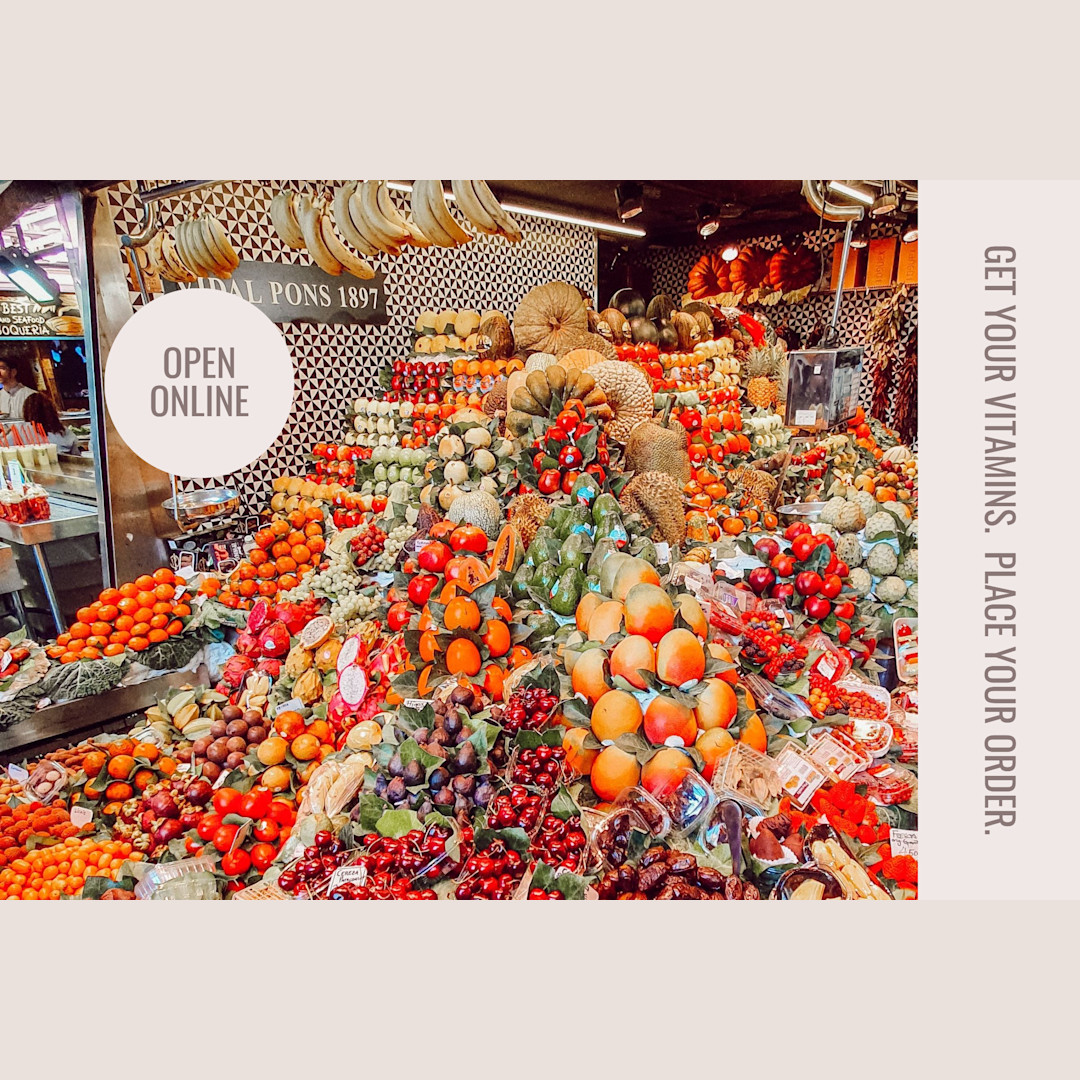 Groceries and farmers market template design | Templates | Stencil