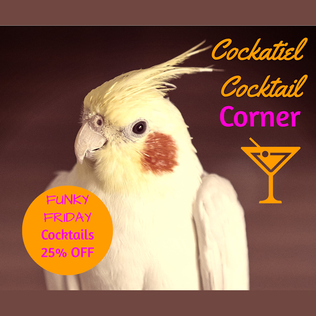 Cockatiel cocktail corner | Templates | Stencil