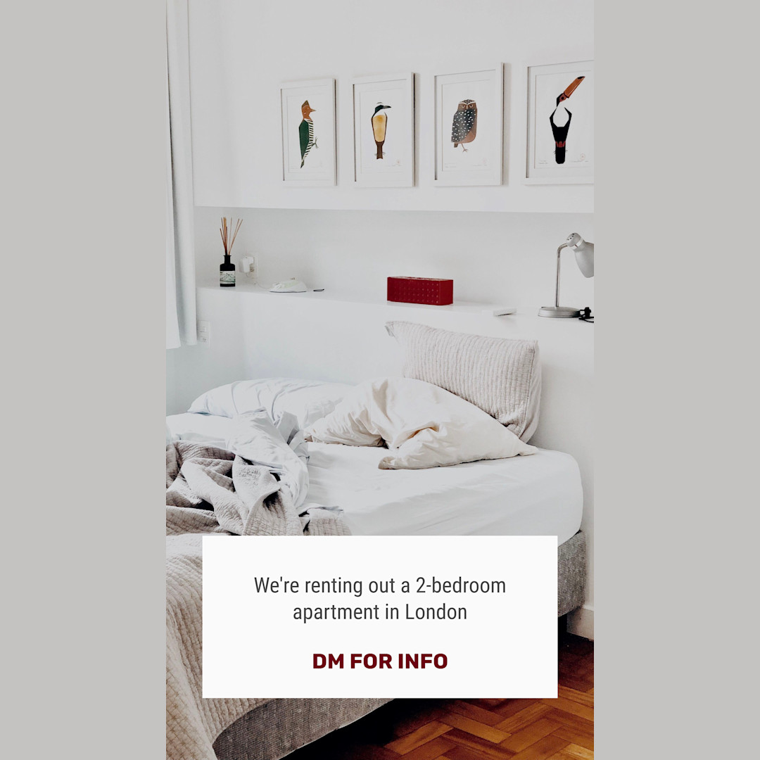 Renting out - DM for info | Templates | Stencil