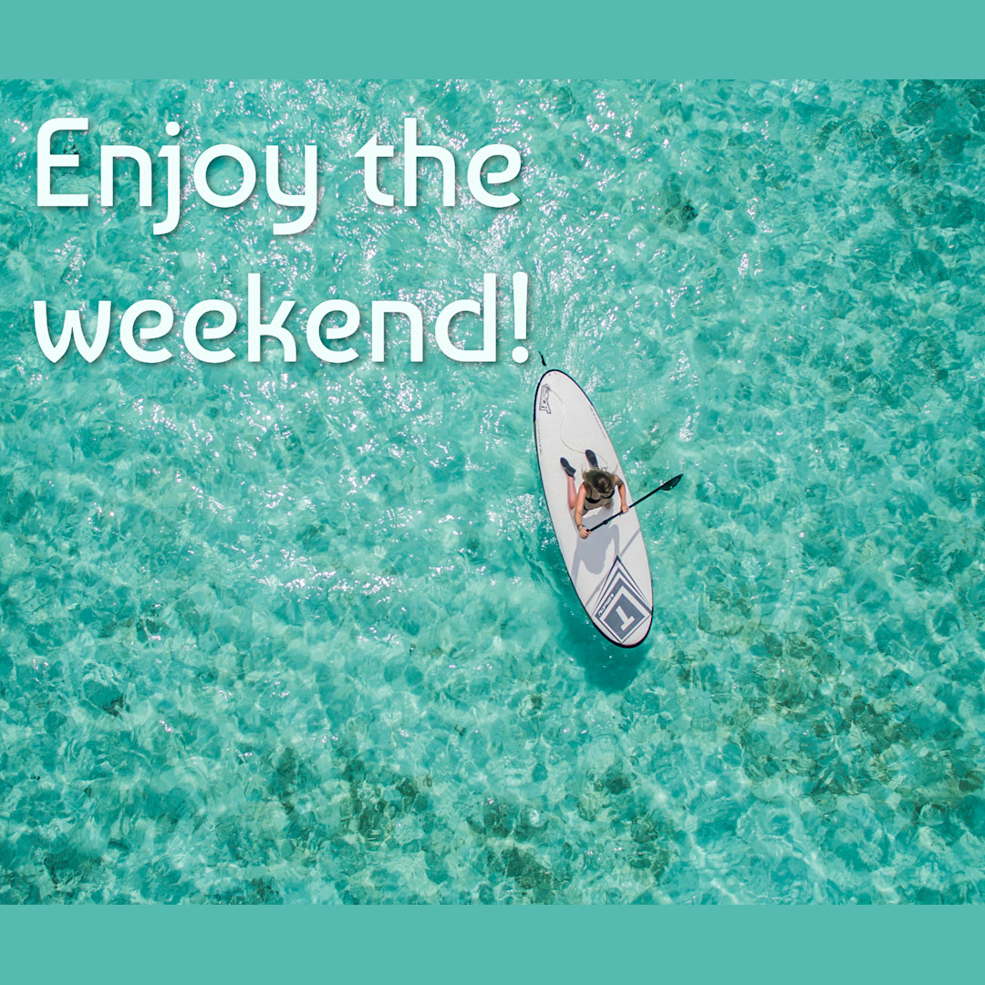 Enjoying the weekend | Templates | Stencil