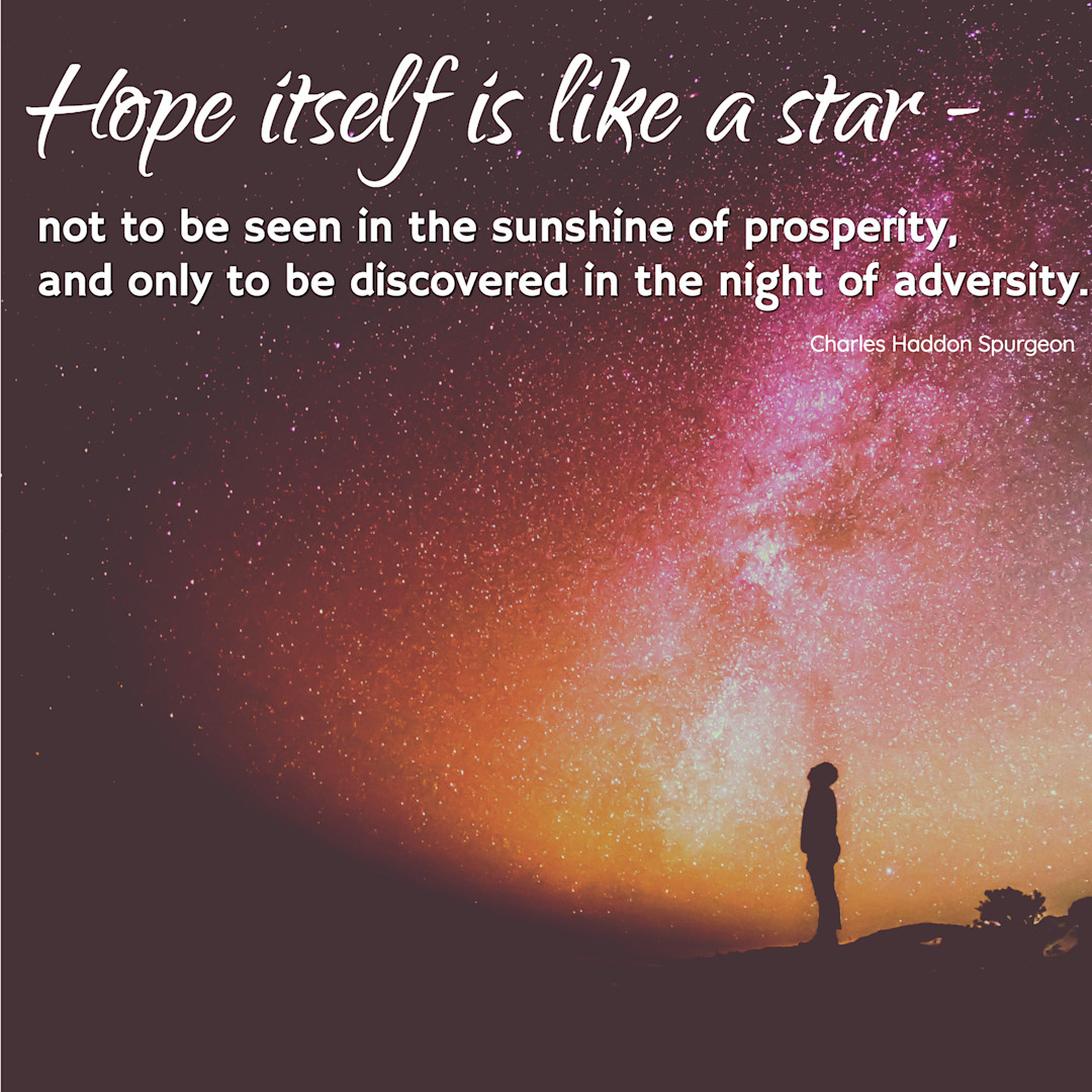 Hope itself is like a star | Templates | Stencil