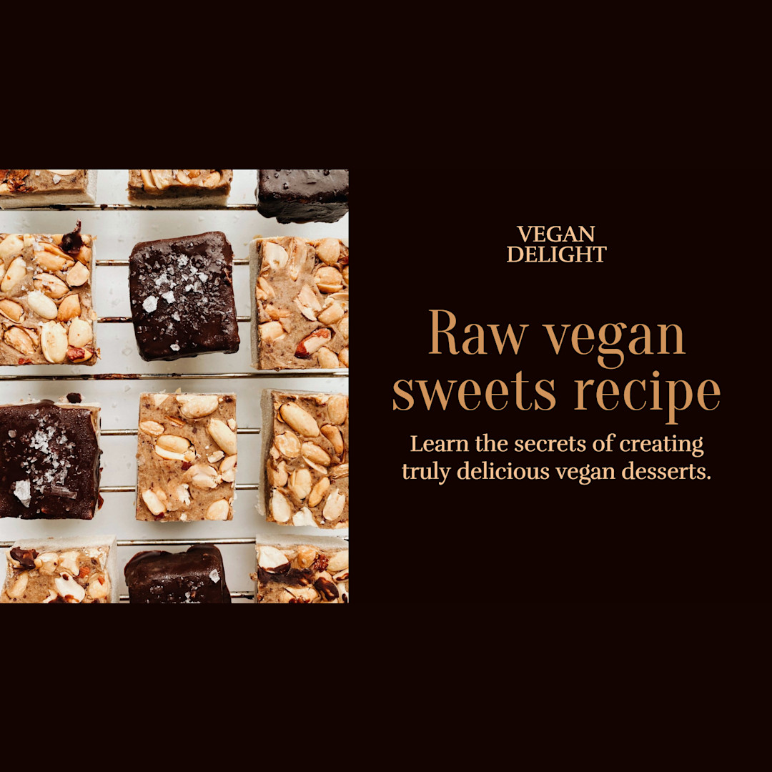 Raw vegan sweets recipe | Templates | Stencil