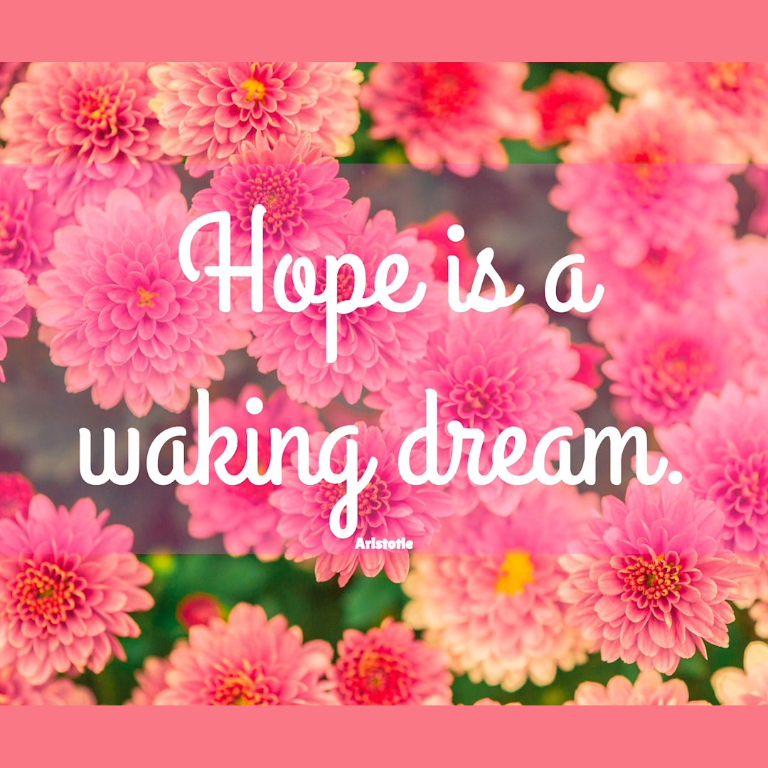 Hope is a waking dream | Templates | Stencil