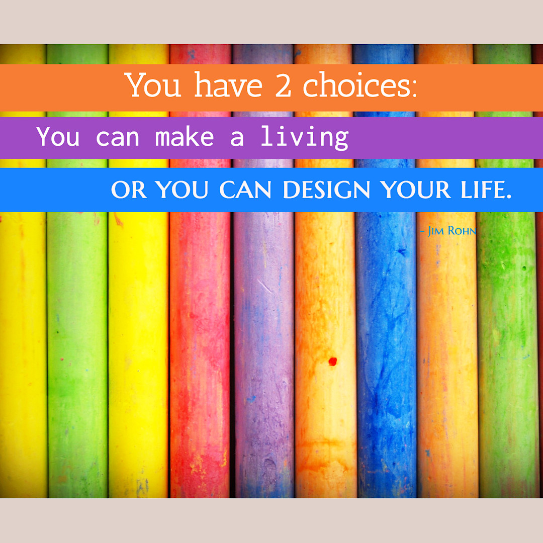 Make a living or design your life | Templates | Stencil