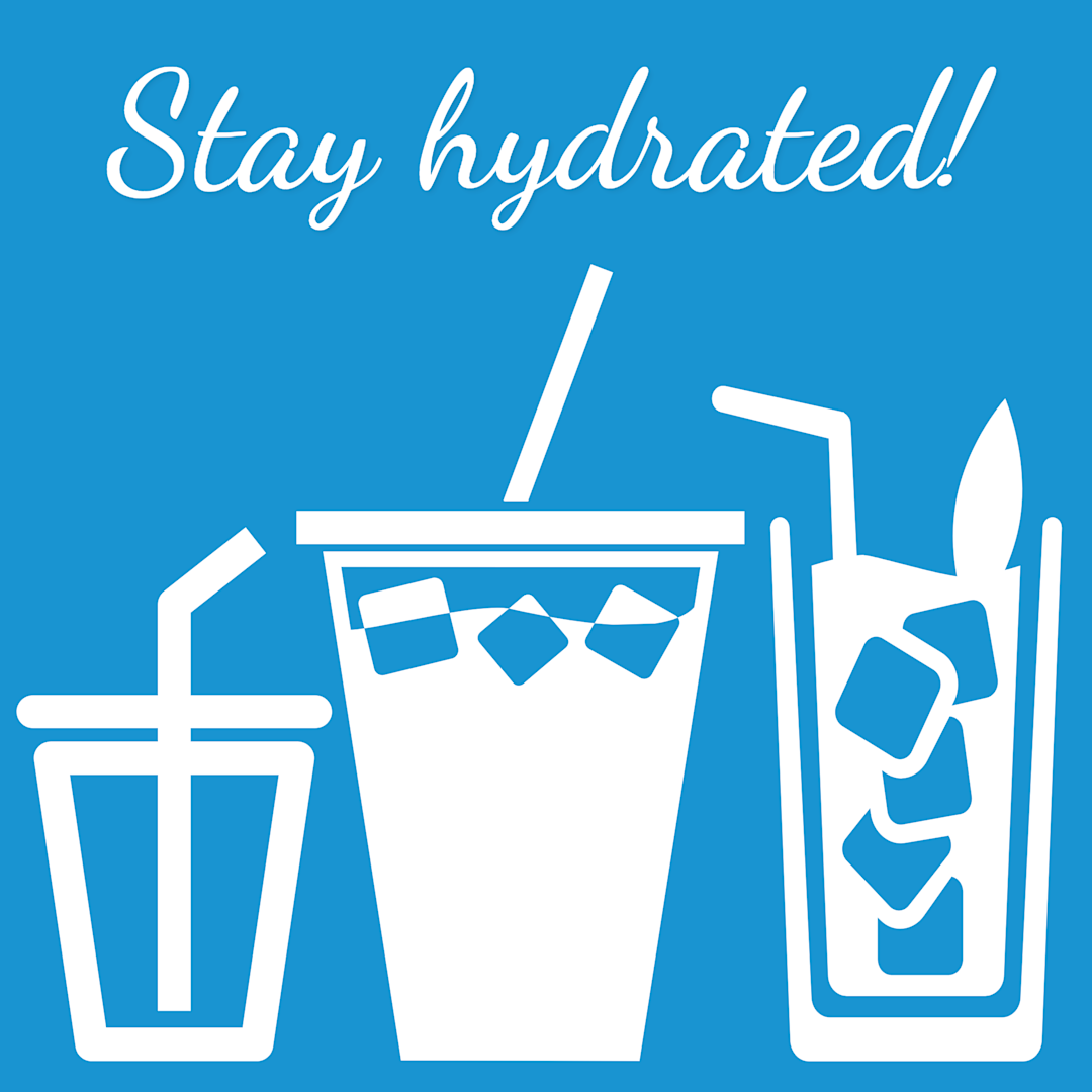 Stay hydrated people | Templates | Stencil