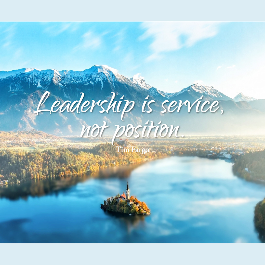 Leadership is service | Templates | Stencil