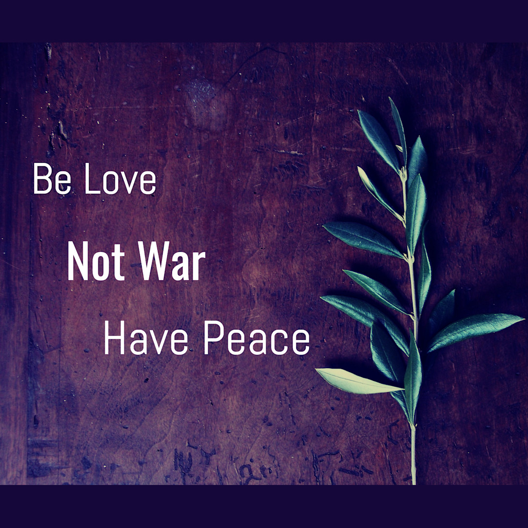 Be love, not war, have peace | Templates | Stencil