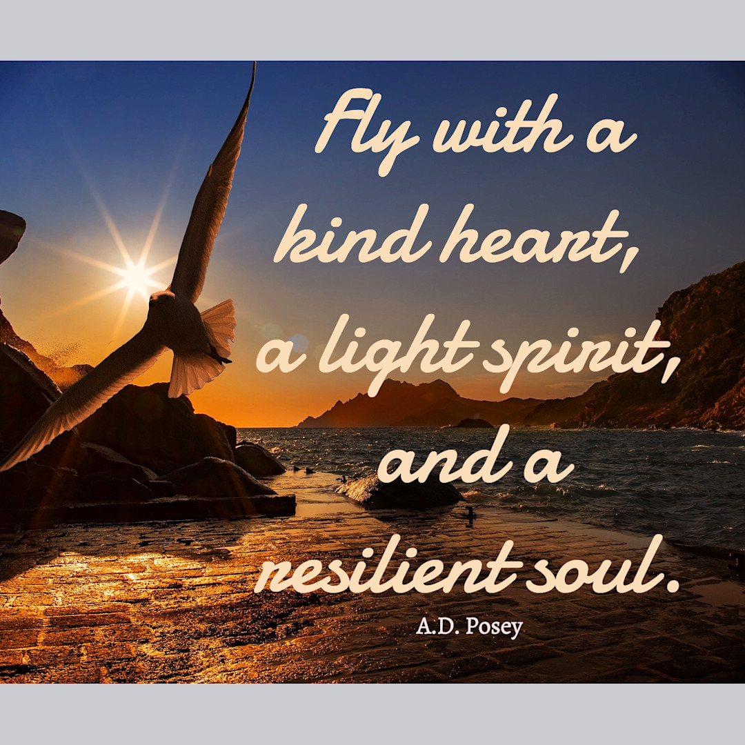 Kind heart, a light spirit and a resilient soul | Templates | Stencil
