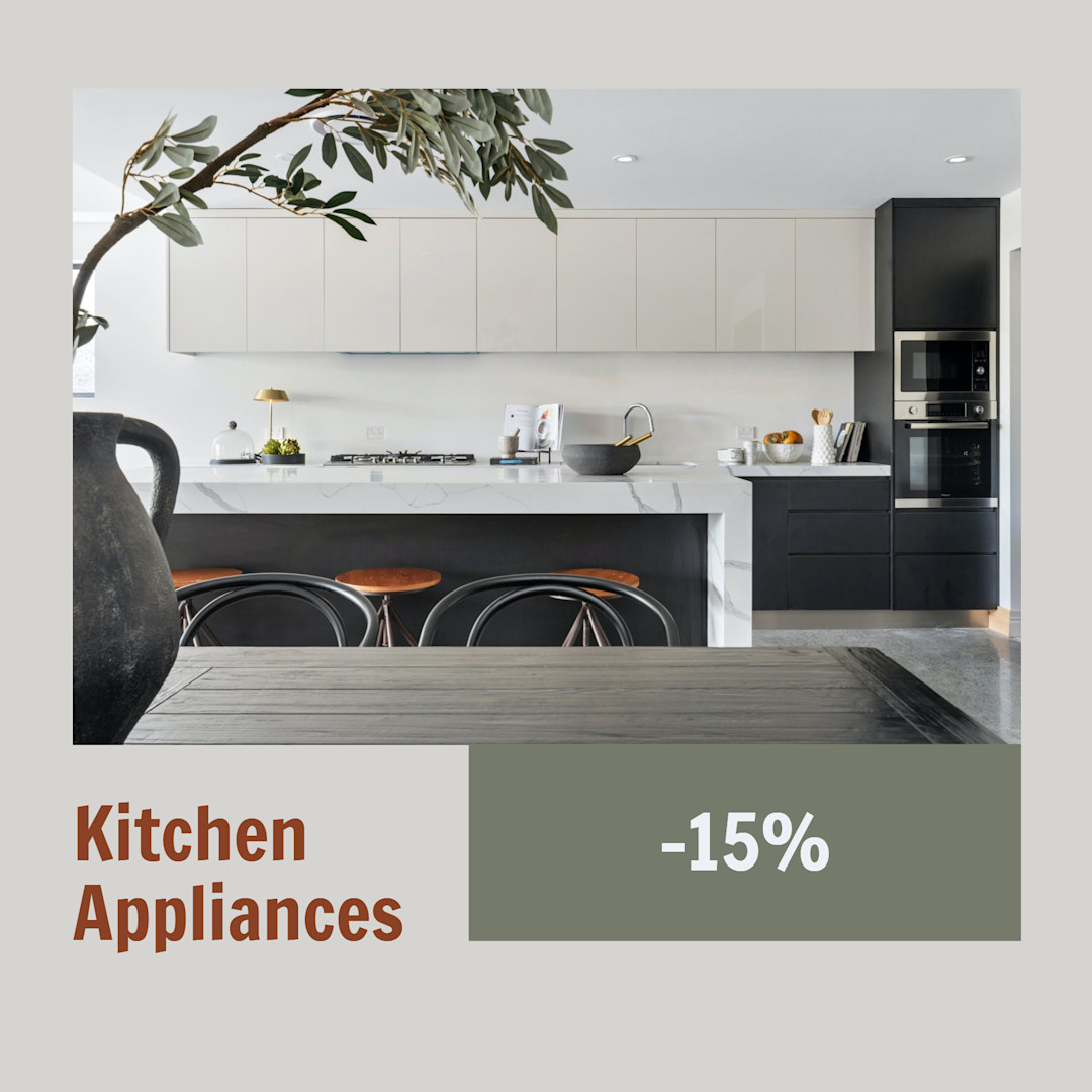 Kitchen appliances promotion template | Templates | Stencil