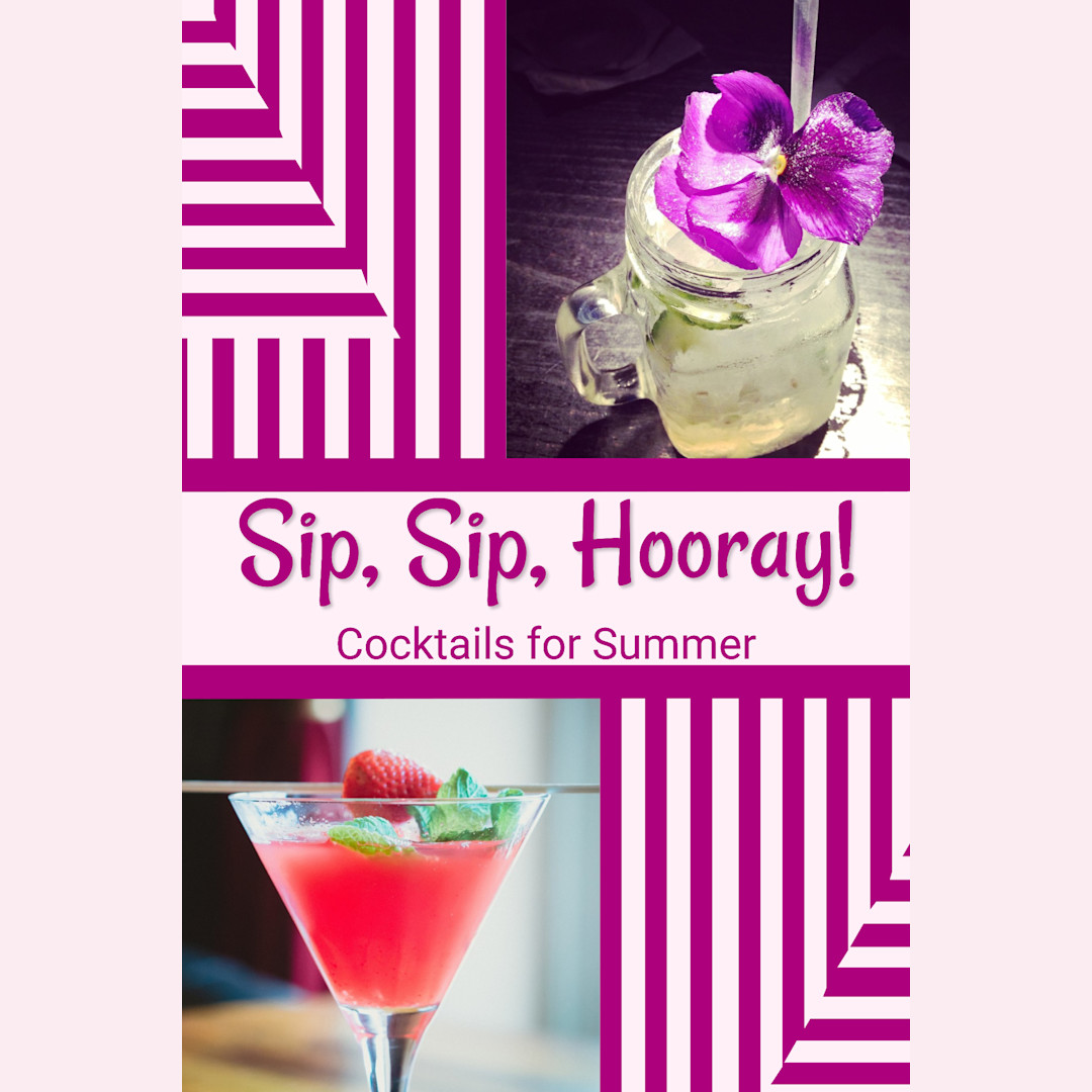 Sip, sip, hooray - cocktails | Templates | Stencil