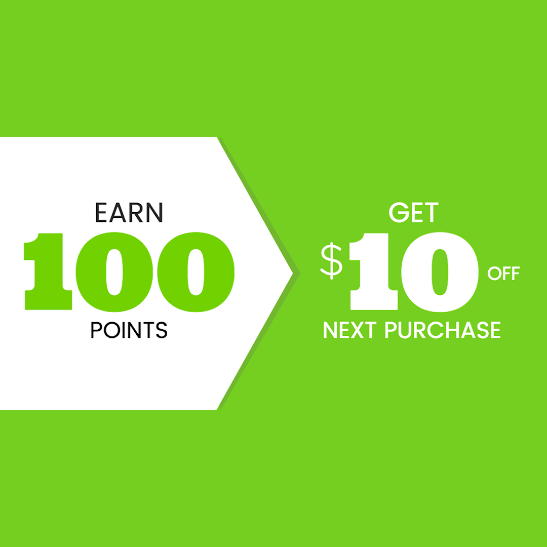 Earn 100 points - get $10 | Templates | Stencil