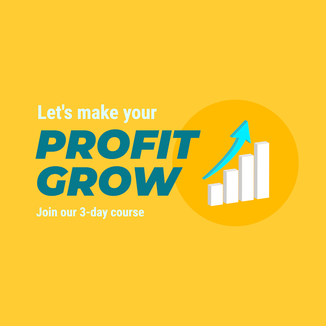 Let's make our profit grow | Templates | Stencil