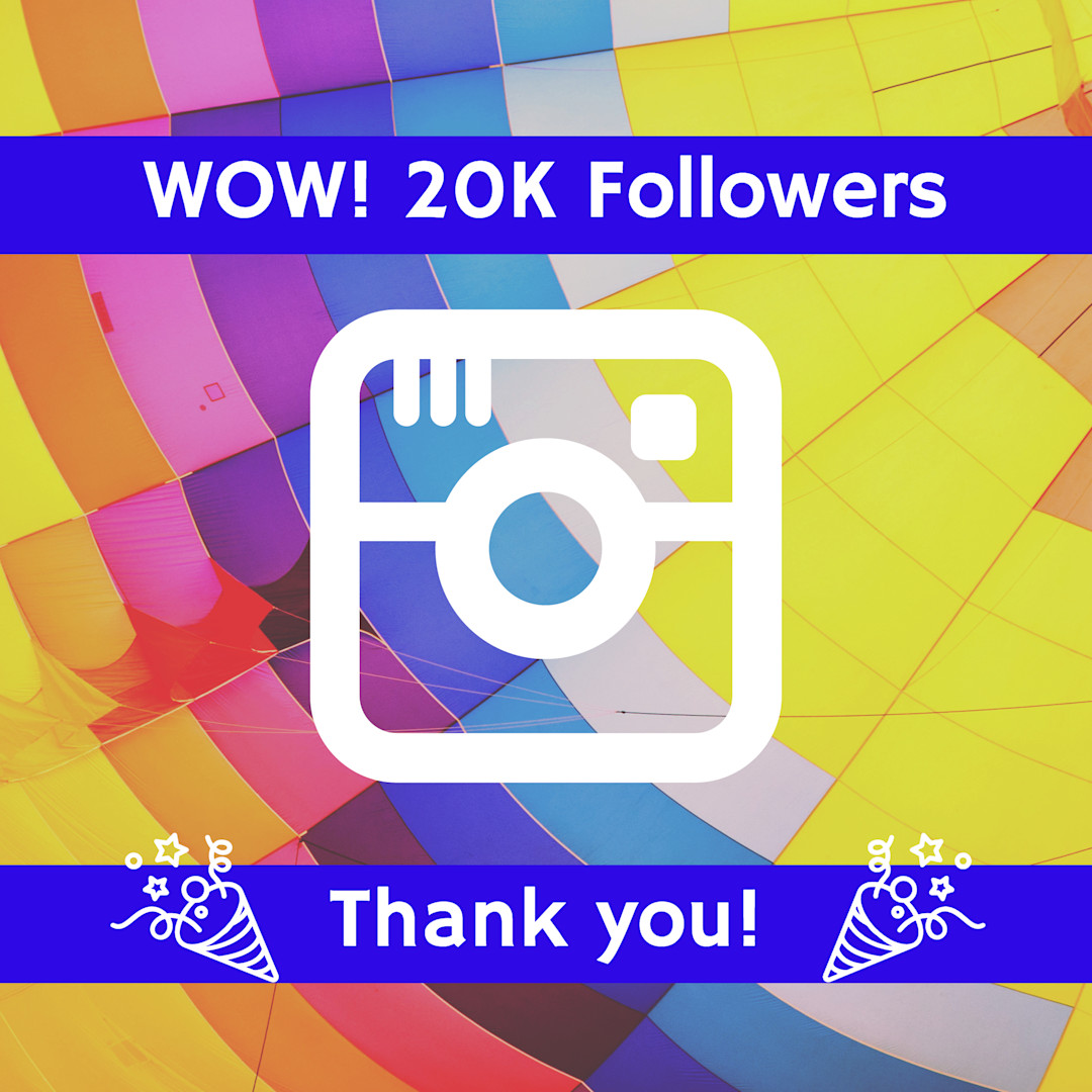 Wow! 20k followers | Templates | Stencil