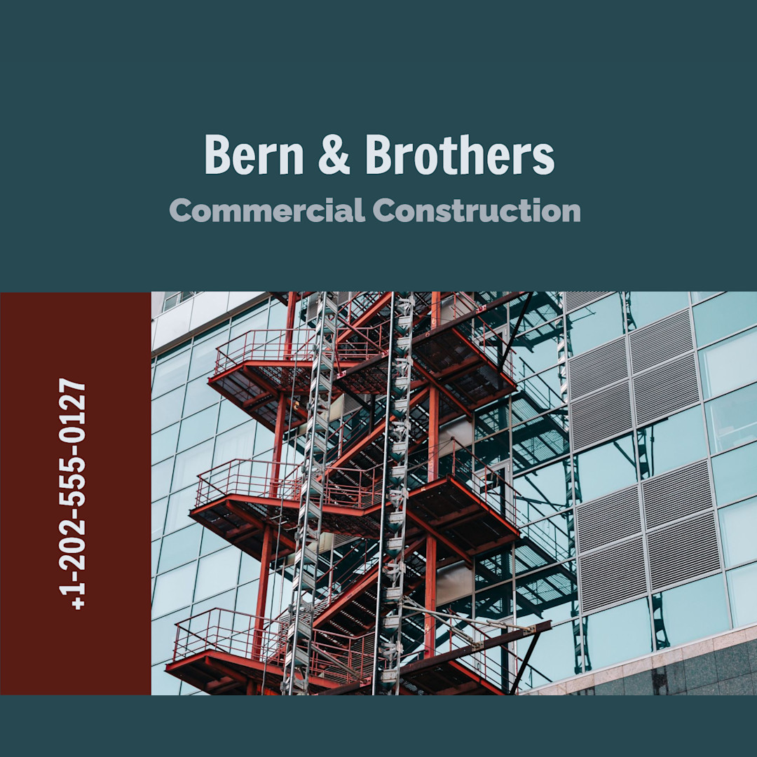 Commercial construction business template | Templates | Stencil