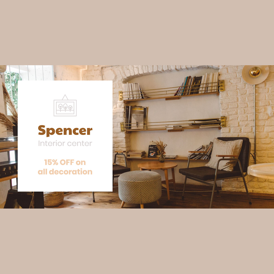 Spencer Interior Center - 15% Off | Templates | Stencil