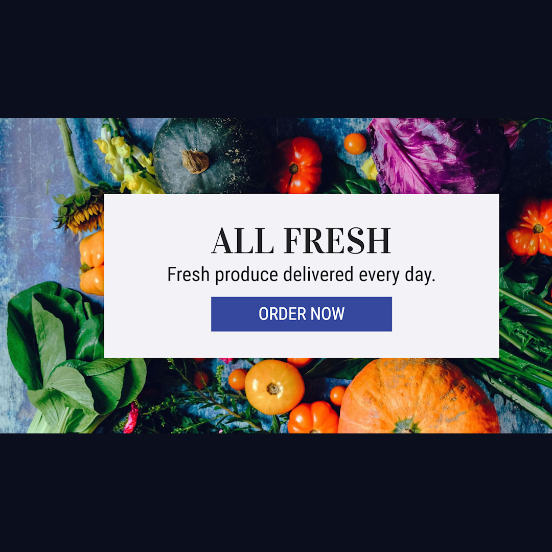 Fresh Produce Delivered Every Day | Templates | Stencil