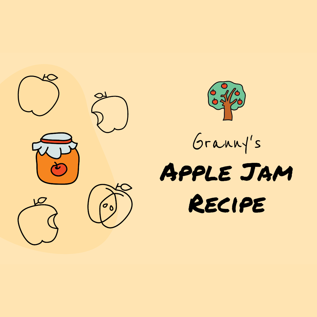 Granny's apple jam recipe | Templates | Stencil