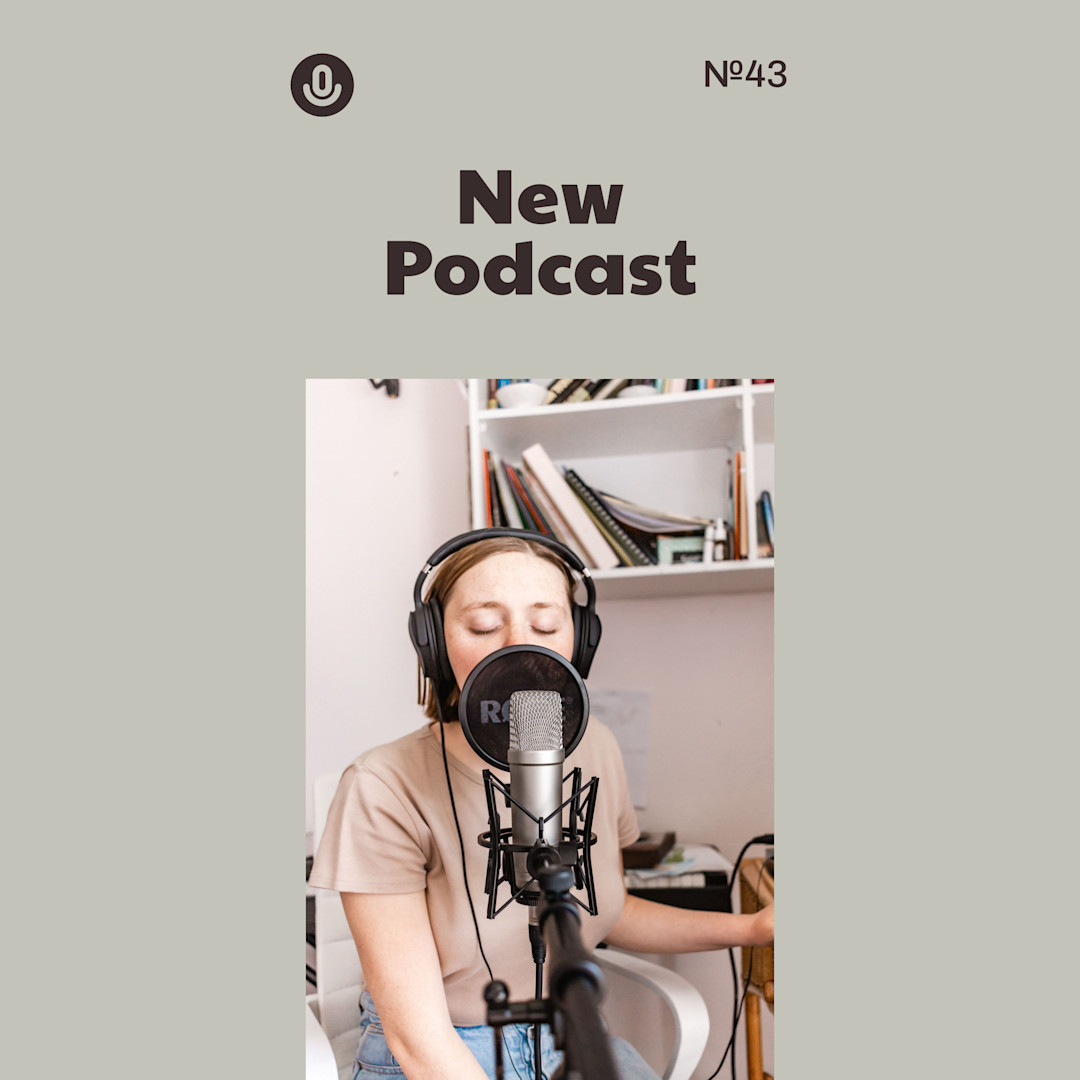 New podcast story template design | Templates | Stencil